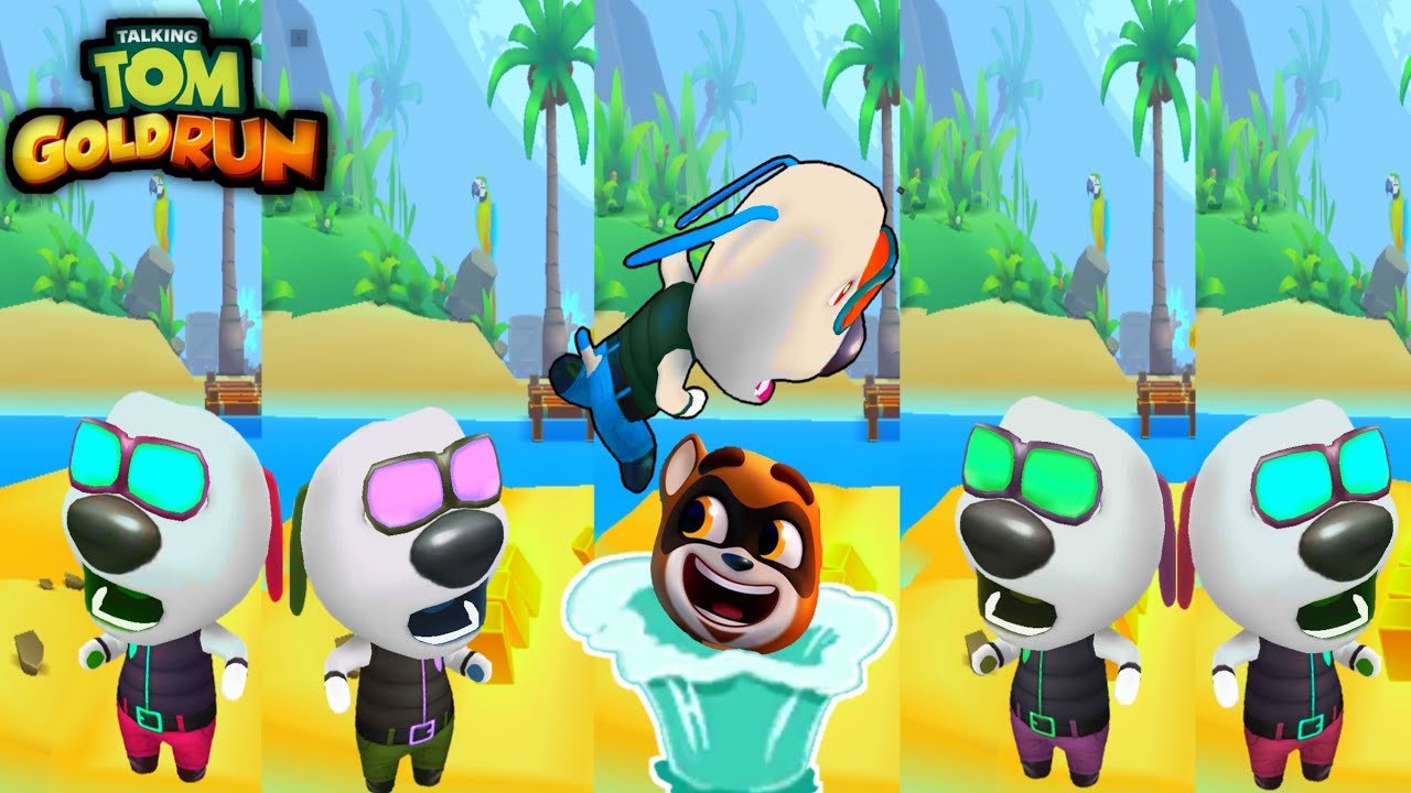 Talking Tom Gold Run || All Colour Deputy Hank funny walkthrough ...