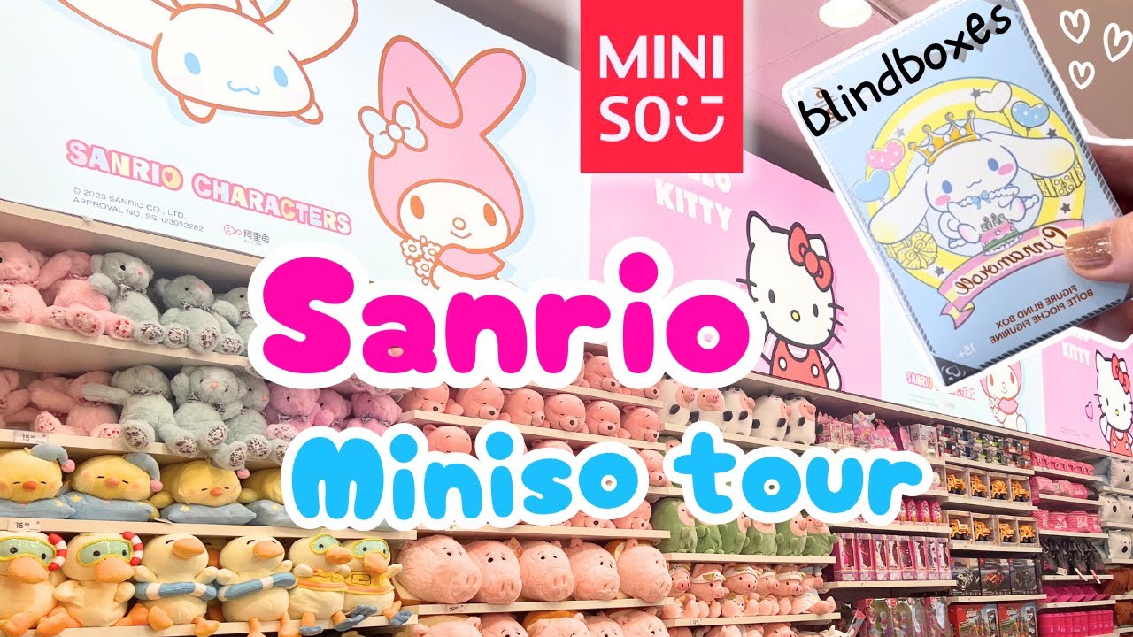 💖SANRIO x Miniso Shop with me! [Kawaii finds 🩷 FYE, Box Lunch, Forever ...