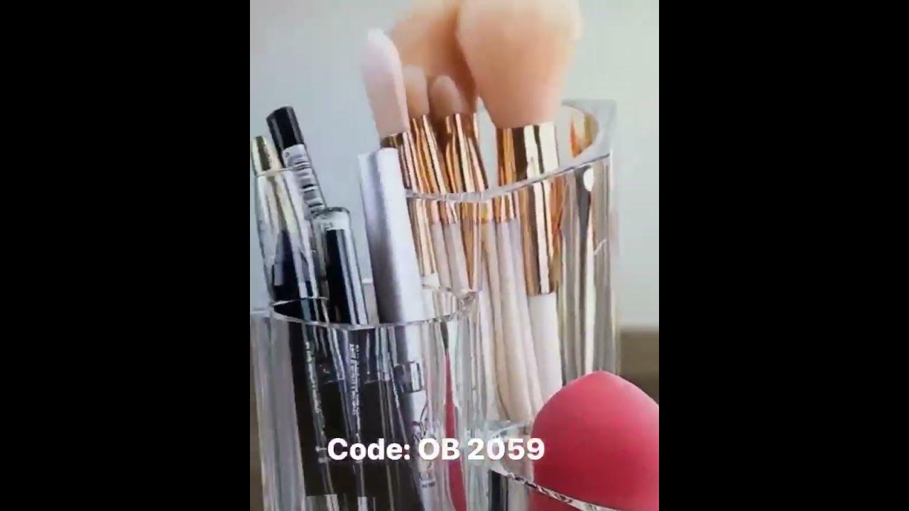 Cosmetics accessories organizer (OB 2059) - YouTube