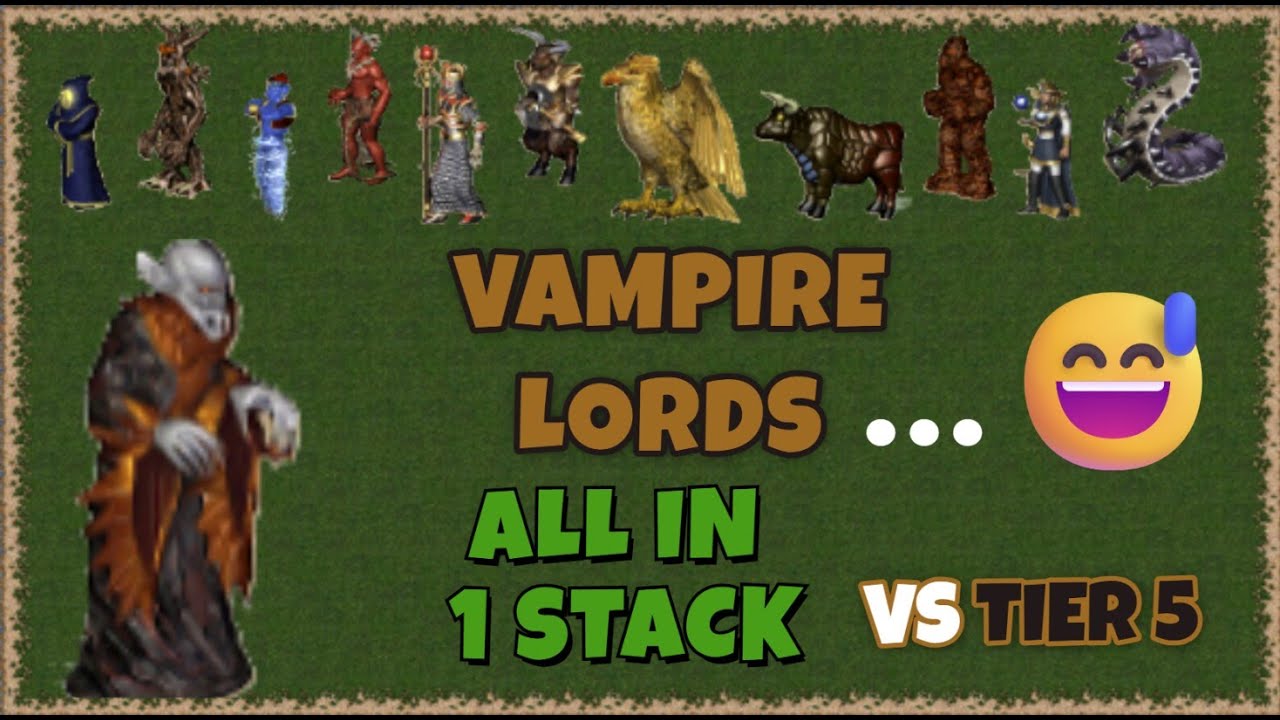 One Stack of Vampire Lords vs 7 Stacks of Tier 5 Units – Total ...