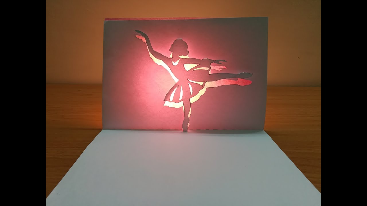 3d ballet card | Pop up ballet card | paper art | kirigami art | 3d ...