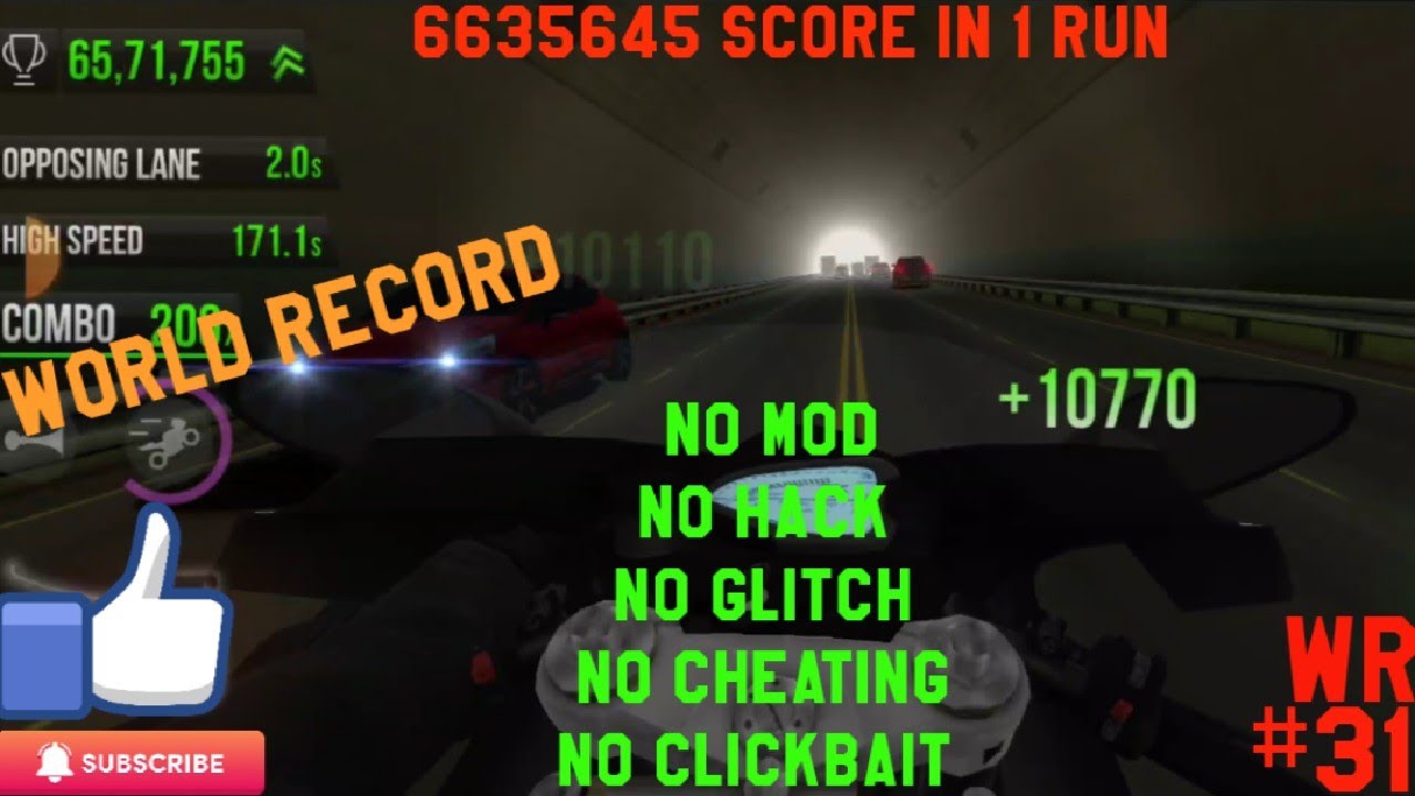 Traffic Rider AGS 4F 6.63M Score in 1 Run ||WORLD RECORD #31|| - YouTube