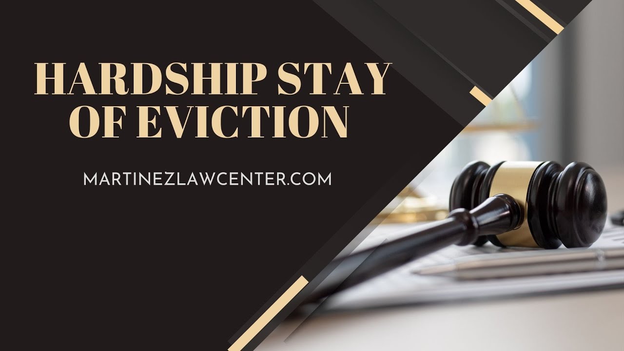 How to Stop Your Eviction TODAY: Legal Hardship Stay Explained - YouTube
