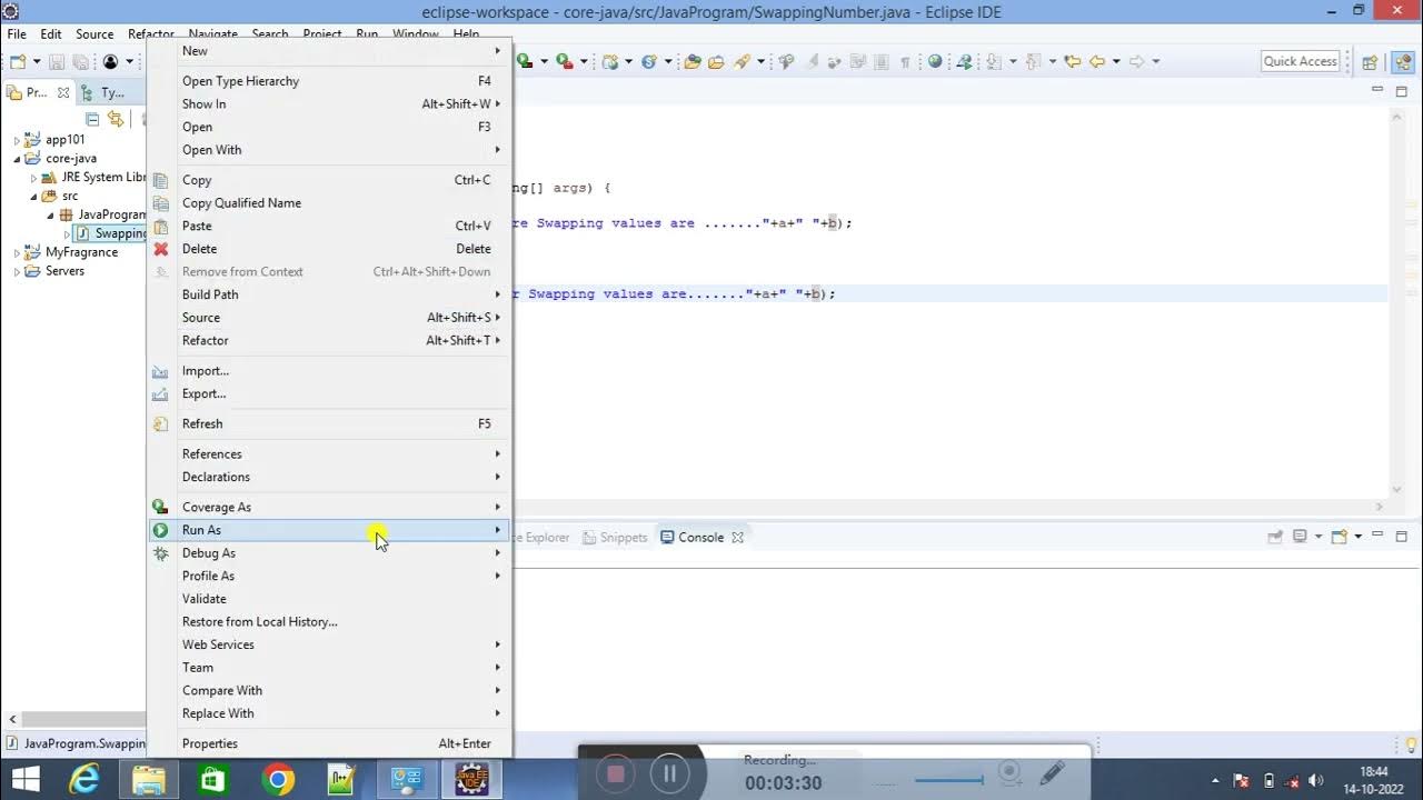2 Write A Program Swapping Number In Java Youtube