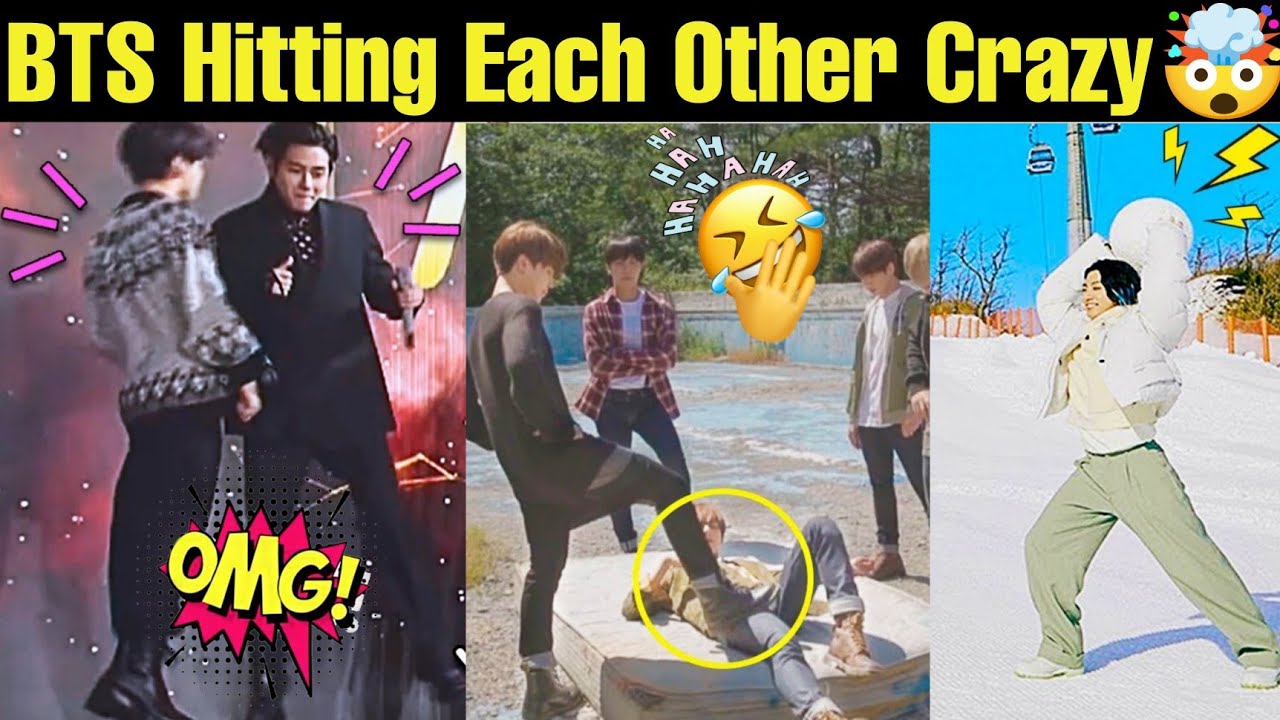 BTS Hitting Each Other Like Crazy 🤣 BTS Beal@ting Each Other 🤯 BTS Most ...