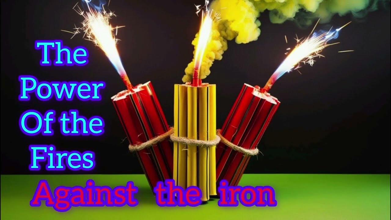 cracker & iron.firecracker.fireworks.explosion.experiment. #shorts #fireworks #shortvideo # ...