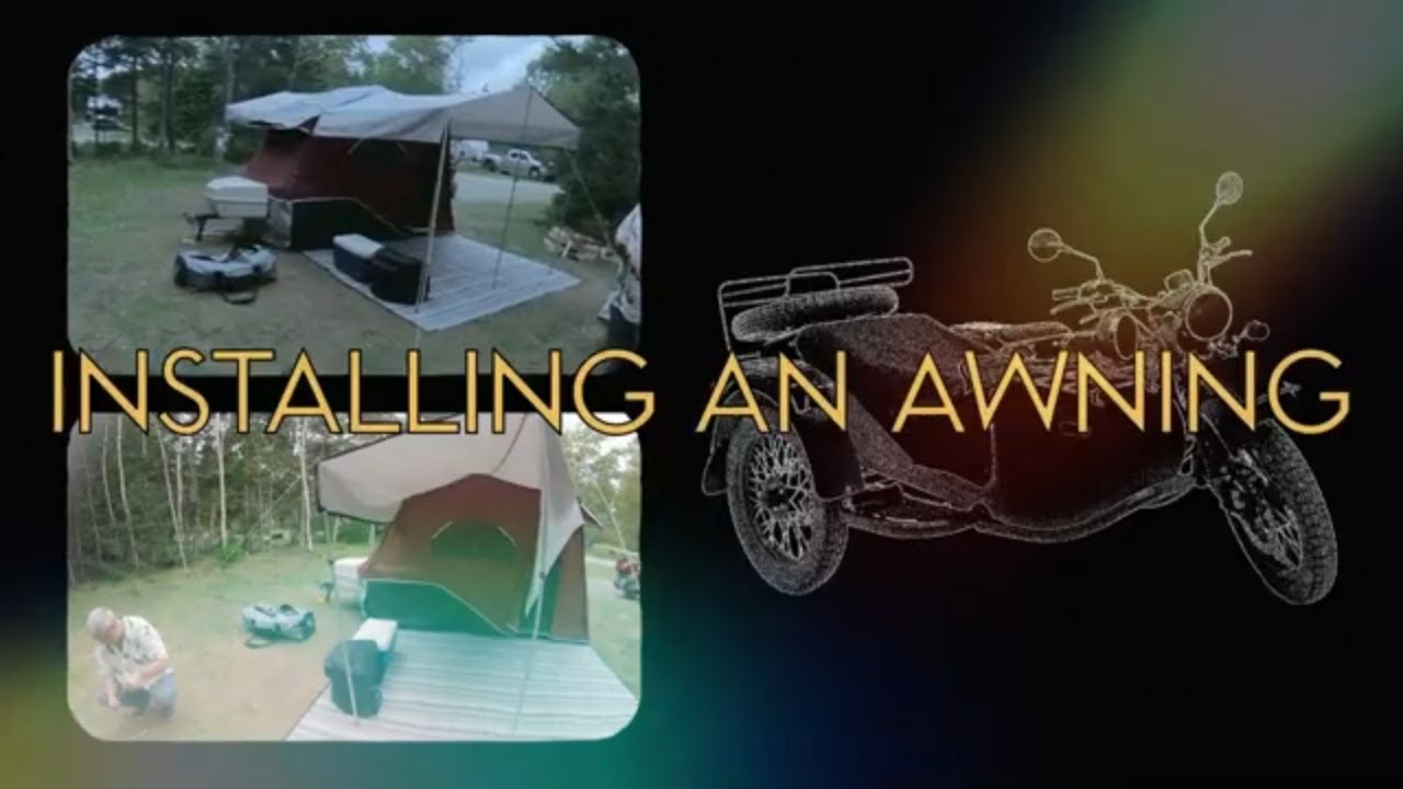 Installing an Awning on my Lees-ure Lite Excel Trailer - YouTube