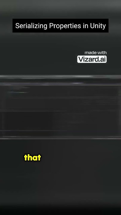 Serializing Properties in Unity #fromzerotohero #gamedevchallenge #newbietopro - YouTube
