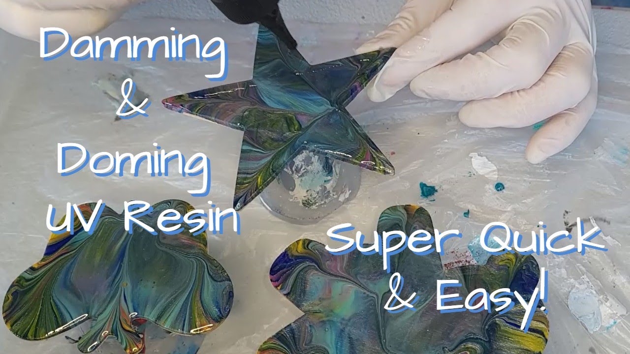 Super Quick UV Resin Damming and Doming Tutorial 1 - YouTube