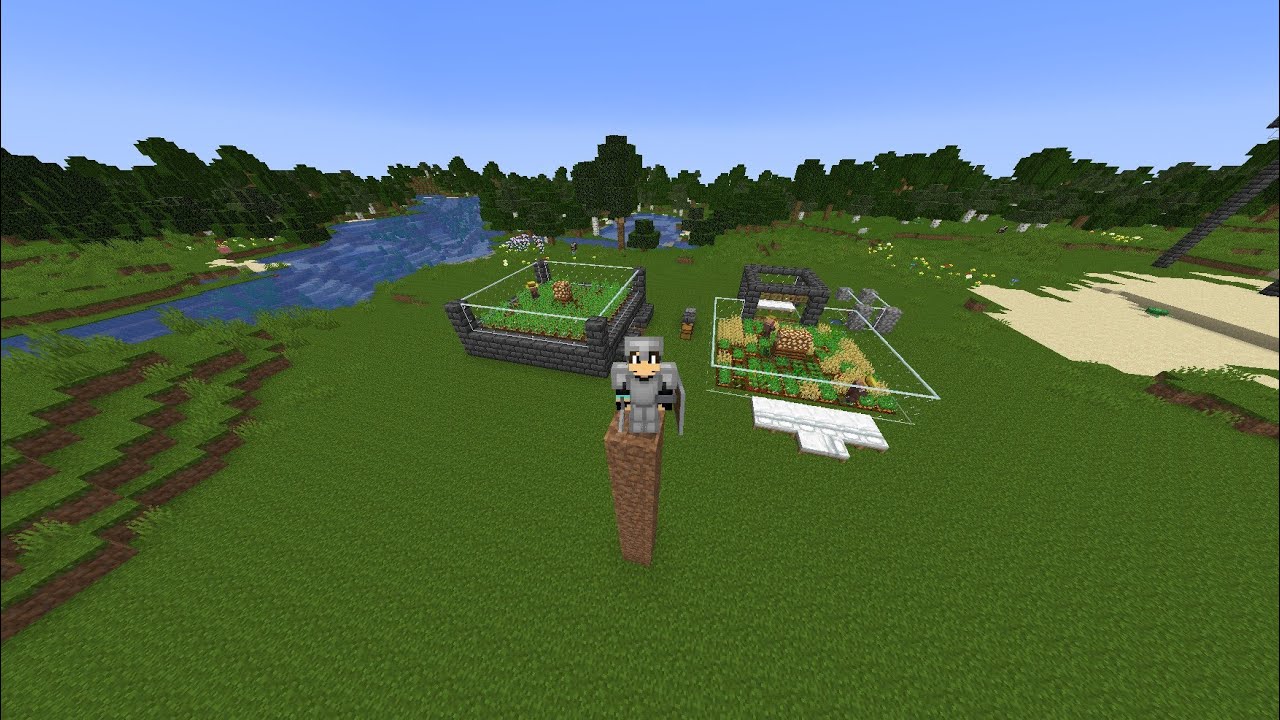 Live Minecraft / Survie hardcore : FERME à carottes, patates et blé AFK ...