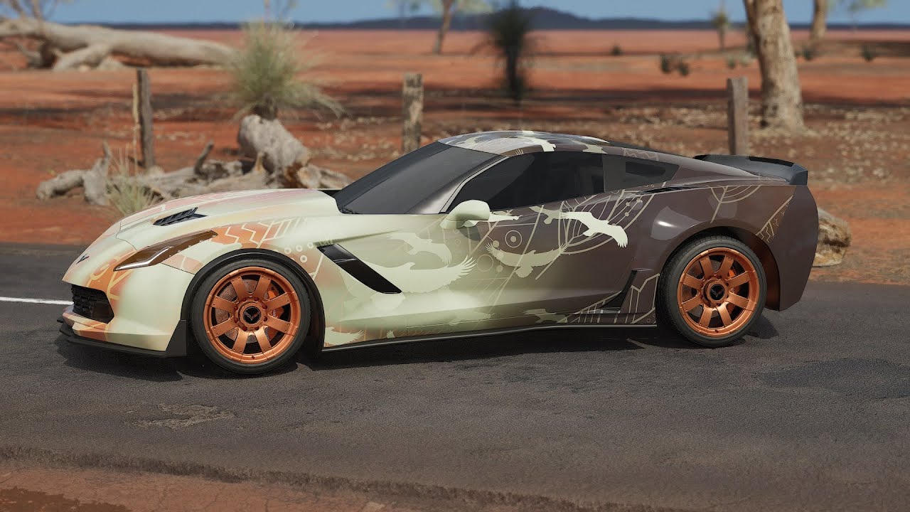 Chevrolet Corvette C7 Z06 (Feral Eagles Car Wrap) - YouTube
