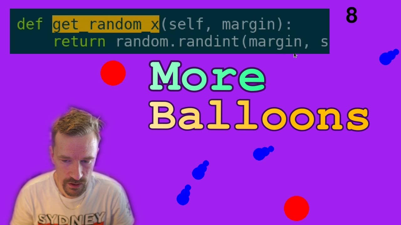 Spawn multiple balloons | Agile Game Development with Python and Pygame ...