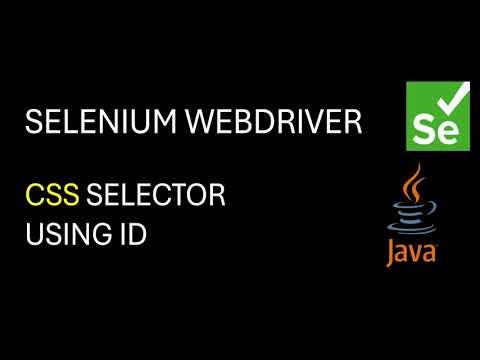 Selenium WebDriver | Locators - CSS Selector with ID - YouTube