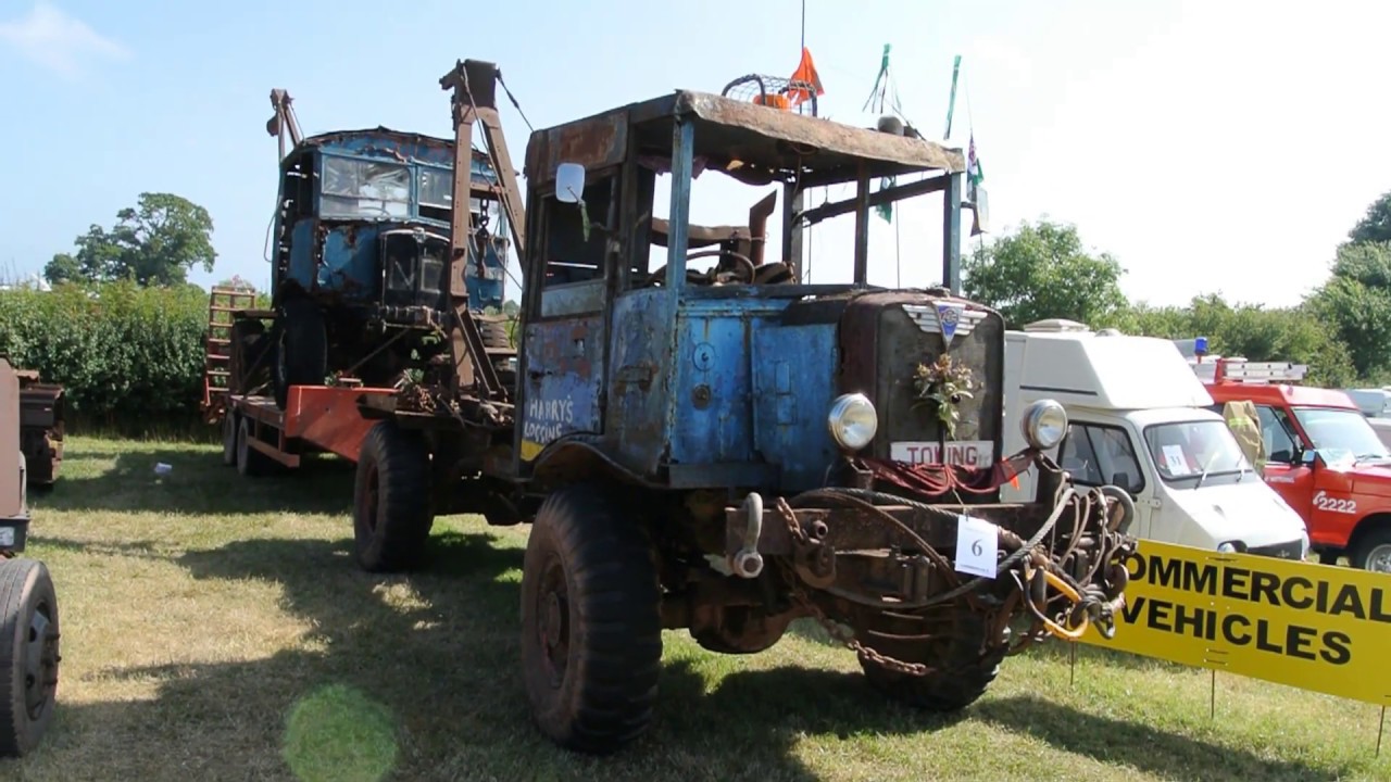 Harry's Logging 1940 AEC Matador pair of logging trucks - YouTube