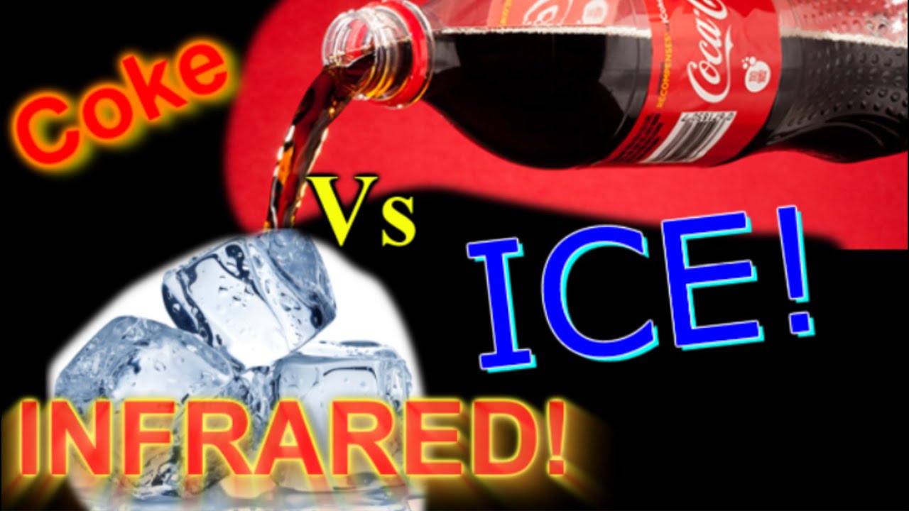 Ice cube vs Coke, in the Infrared! - YouTube