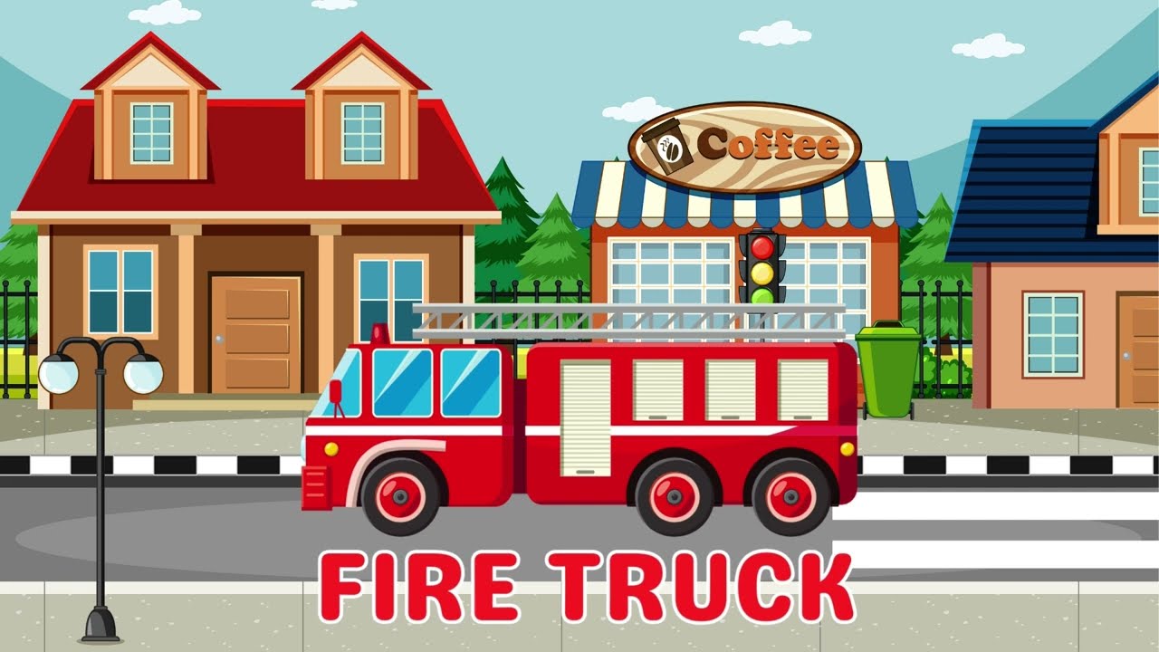 Learning for Kids| Emergency Vehicles | Fire Truck, Ambulance and ...