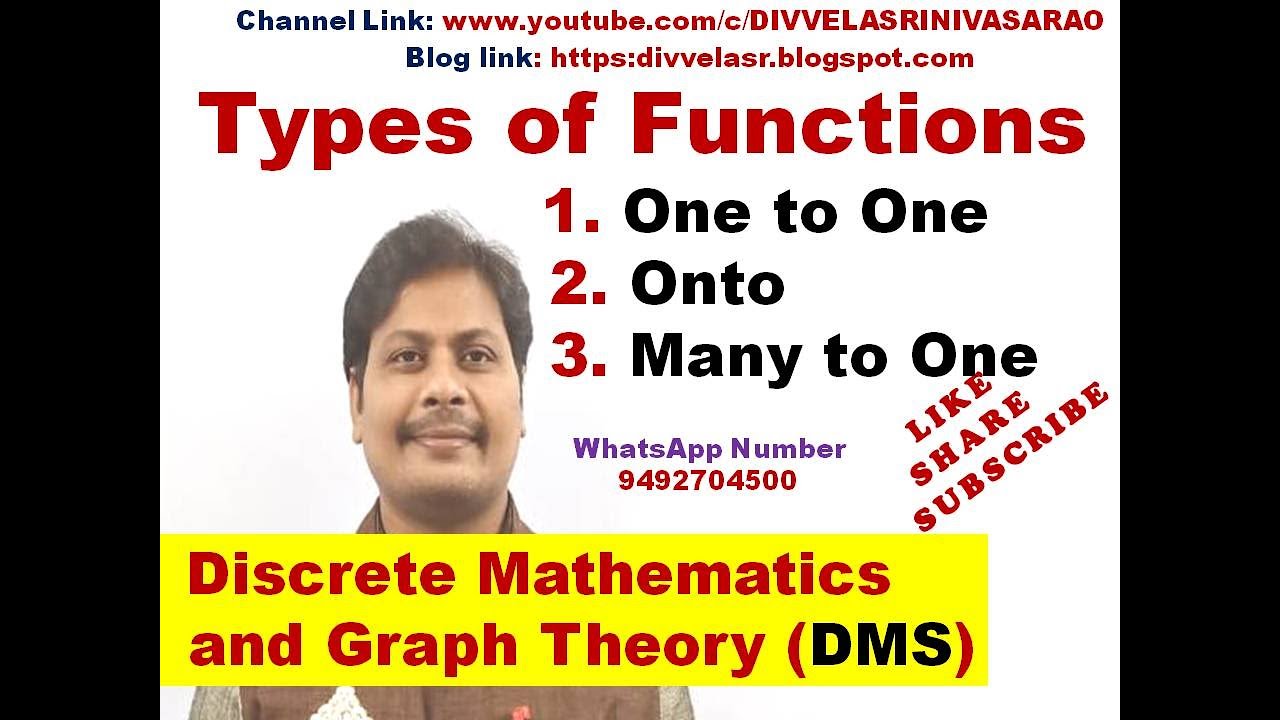 Types of Functions in Discrete Mathematics || Types of Functions || One ...