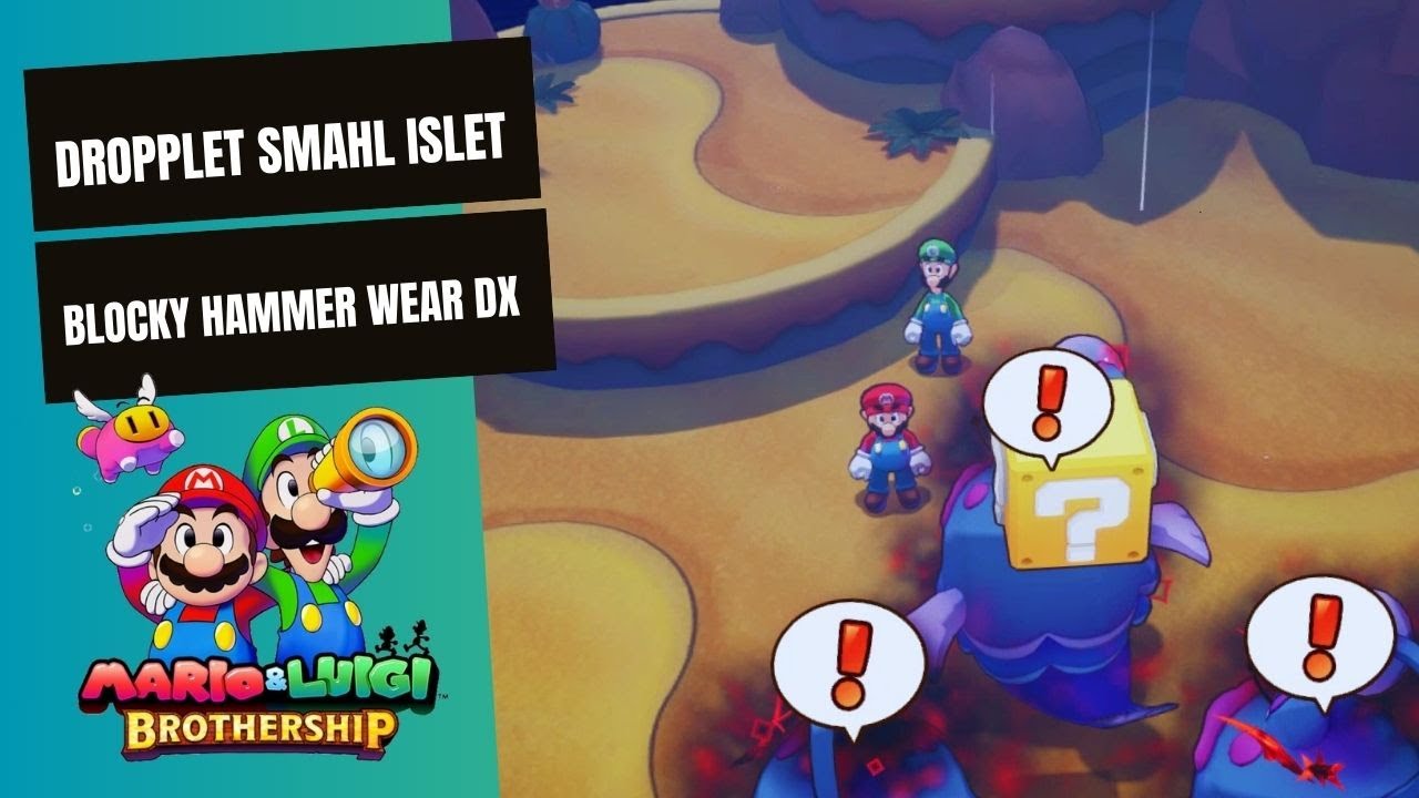 MARIO LUIGI BROTHERSHIP DROPPLET SMAHL ISLET BLOCKY HAMMER WEAR DX ...