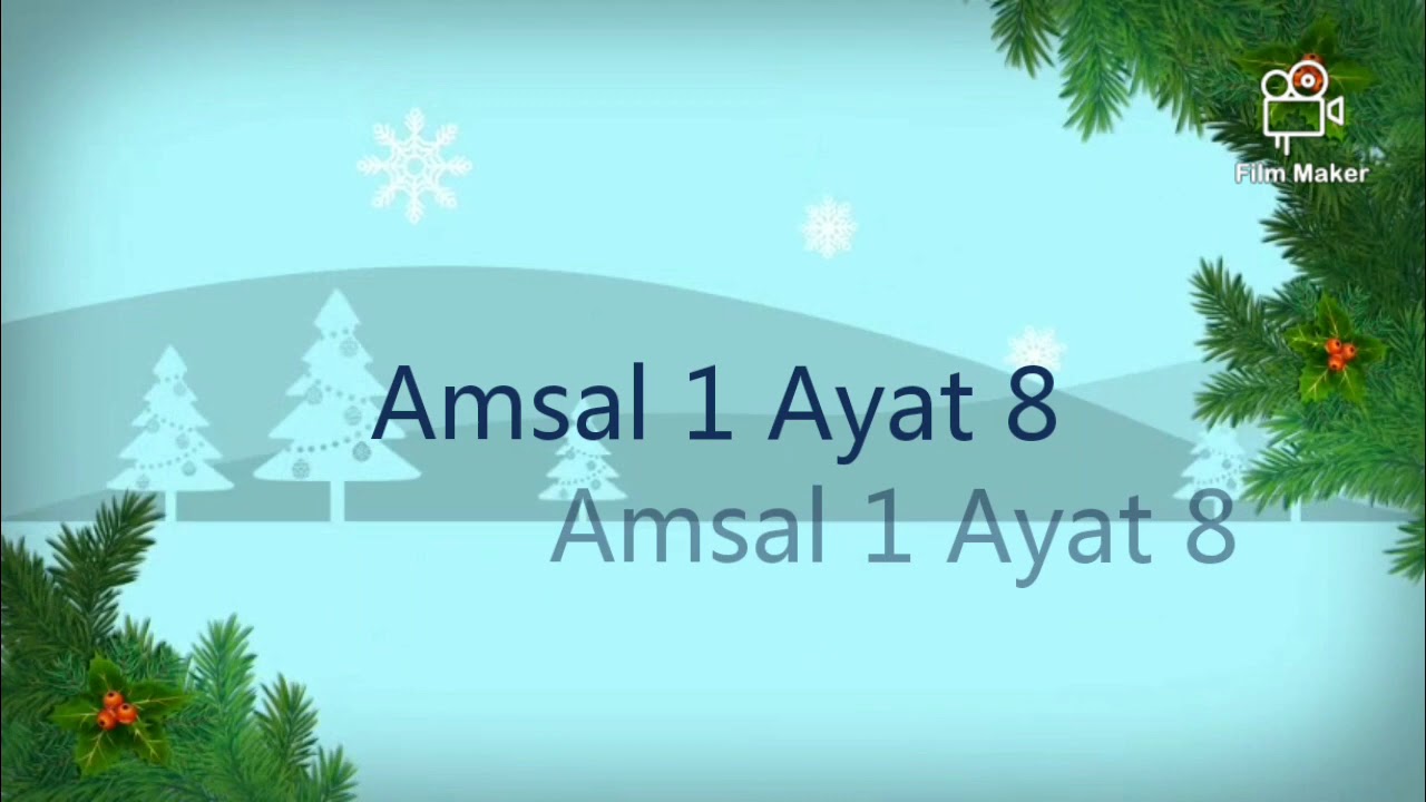 Kitab Amsal 1 ayat 8 - YouTube