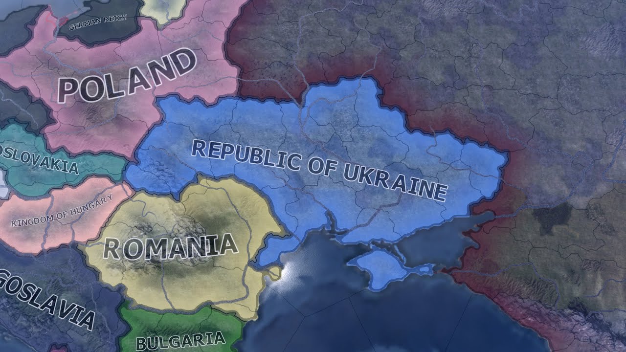 hoi4 timelapse but ukraine is independent - YouTube