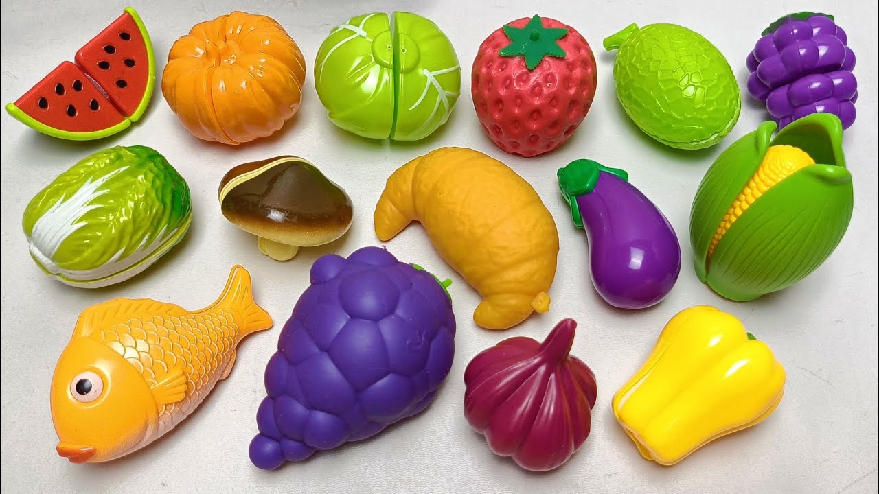 Satisfying Video ASMR | Cutting Fruits and Vegetables | Squishy 🍇 | Mixing Fruits Cor 🌽 ...