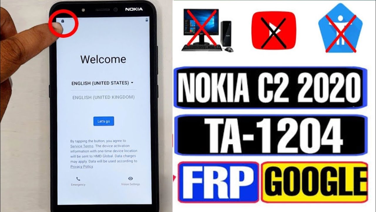 Nokia c2 TA 1204 frp bypass/Nokia c2 Google account unlock 2024 - YouTube