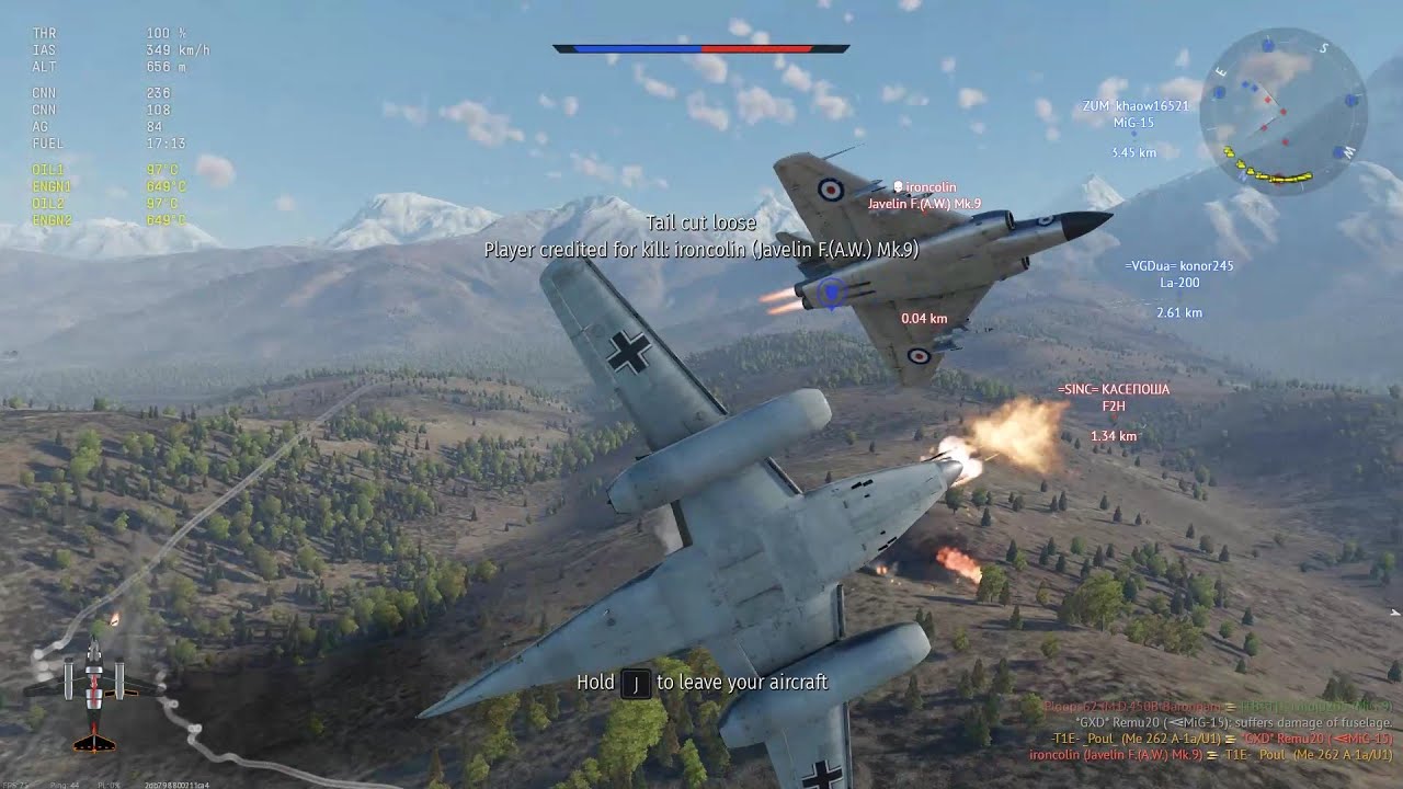 War Thunder; M2 262 A-1a/U1; Quick battle and a lucky kill at the end ...