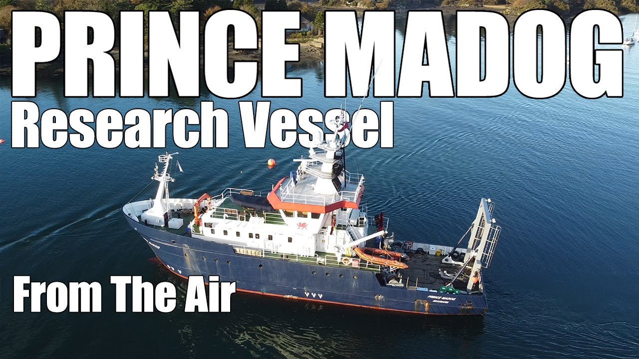 The Prince Madog Research Vessel From The Air - Based at Menai Bridge ...