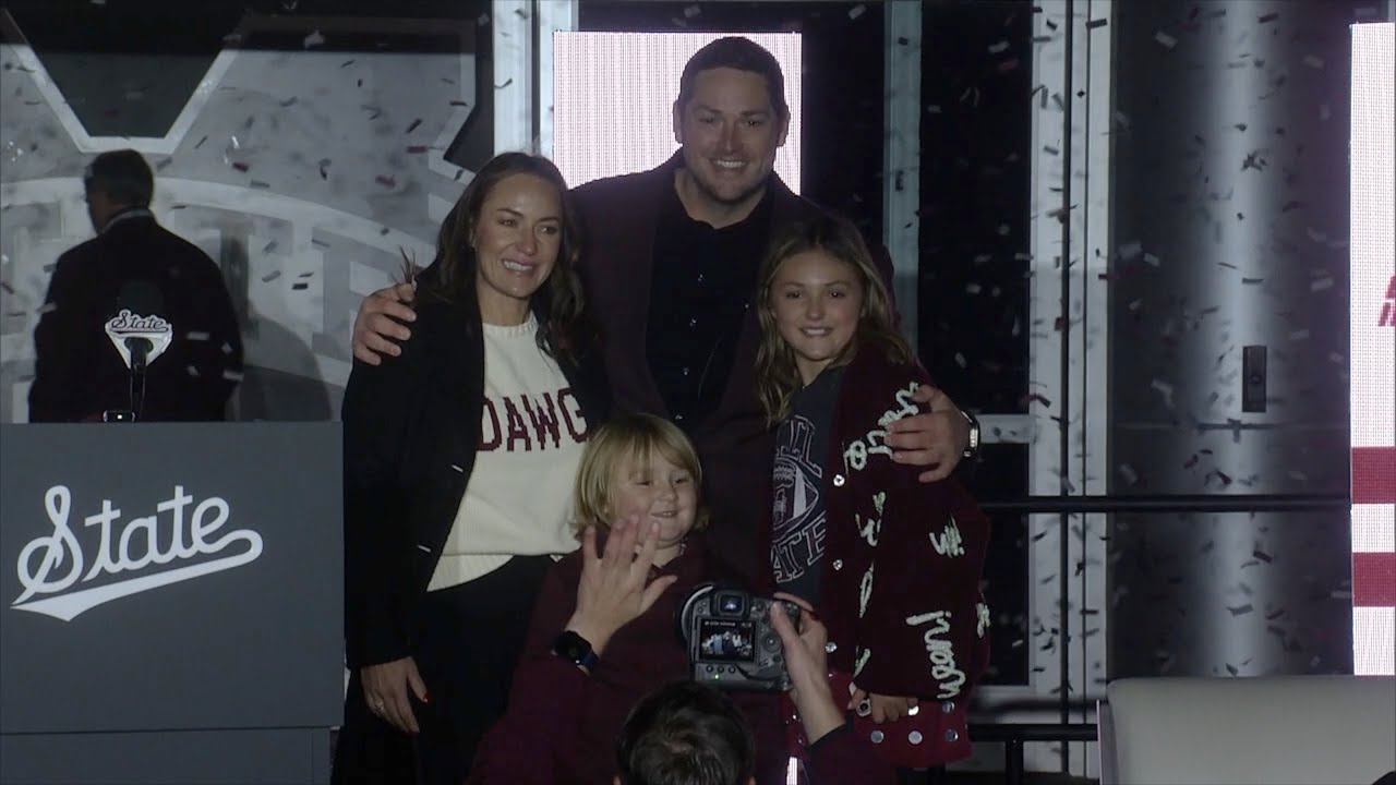 Mississippi State new head football coach Jeff Lebby Welcome Event (11 ...