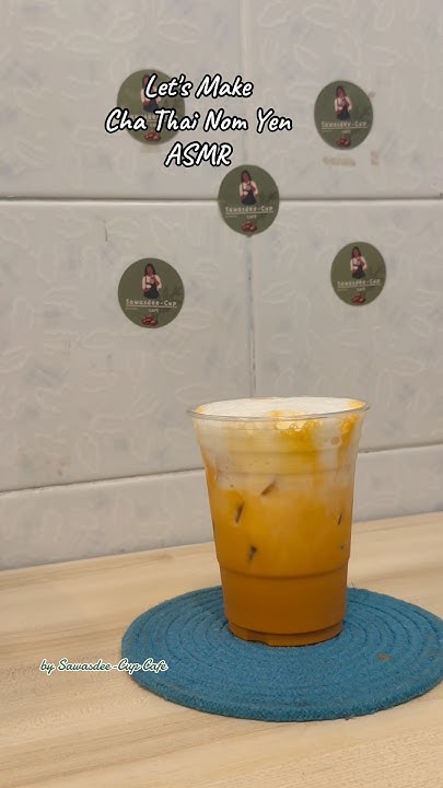 Authentic Cha Thai Nom Yen #asmr #coffee #cafeathome #shorts #shortsvideo #shortsviral - YouTube