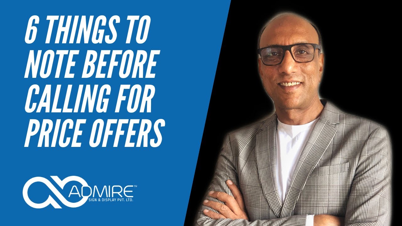 6 Things to Note before calling for Price Offers | Understanding ...