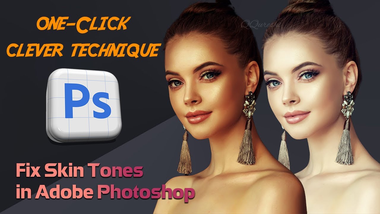 Skin Retouching with One Button in Photoshop - YouTube