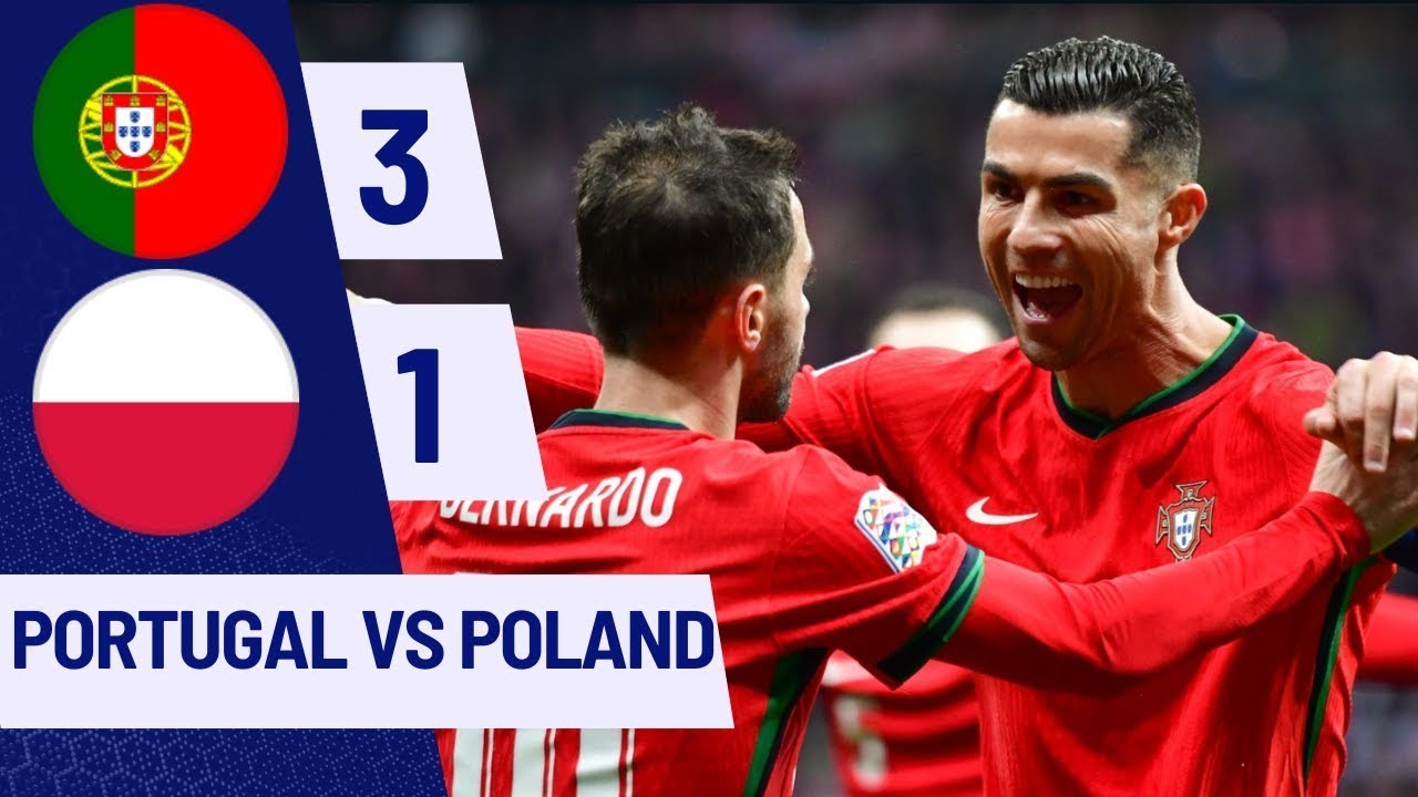 Cristiano Ronaldo Vs Lewandowski | Football Highlights | UEFA NATIONS ...