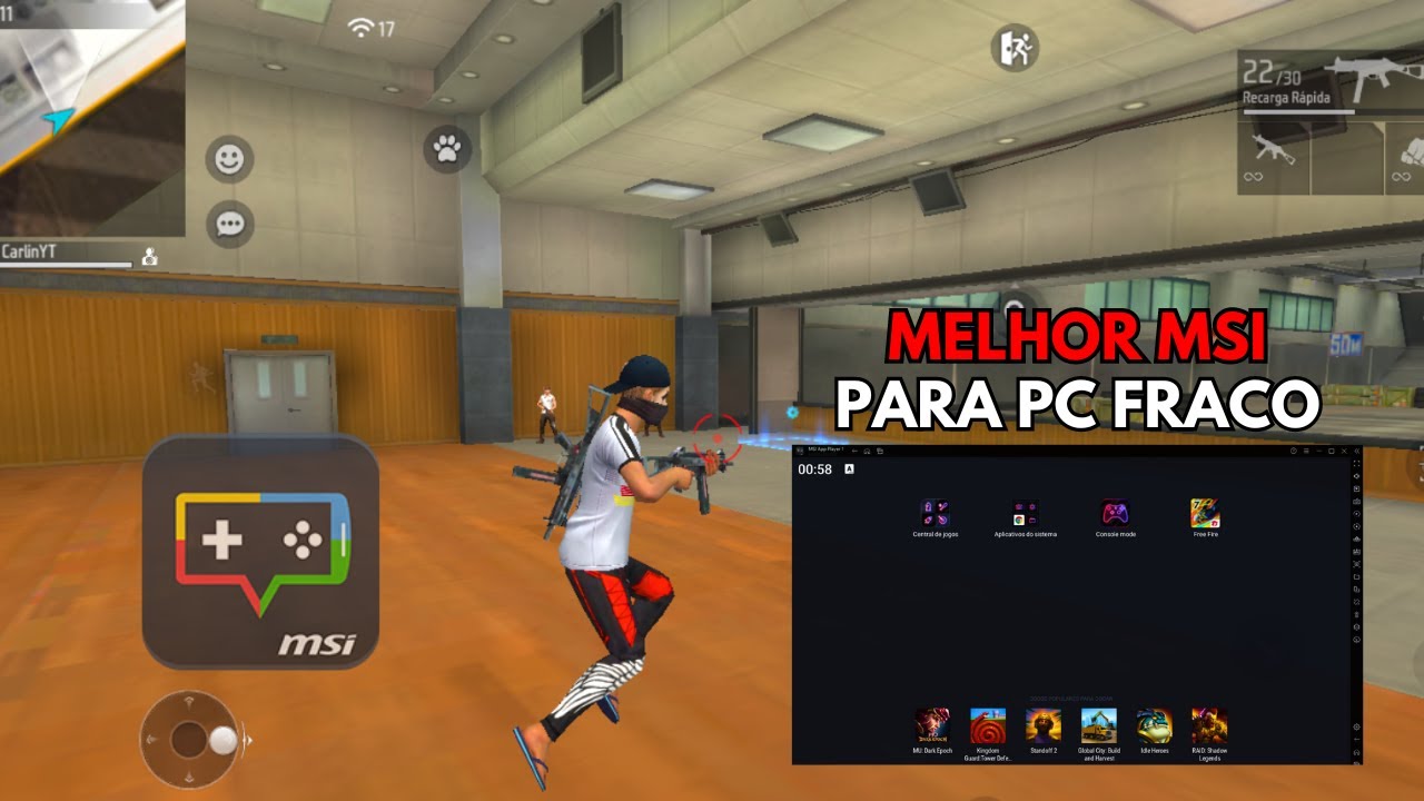 MSI 5 PARA PC FRACO 🖥️🖱️ FPS 240+ MUITO LEVE - ALTO DESEMPENHO NÃO ...