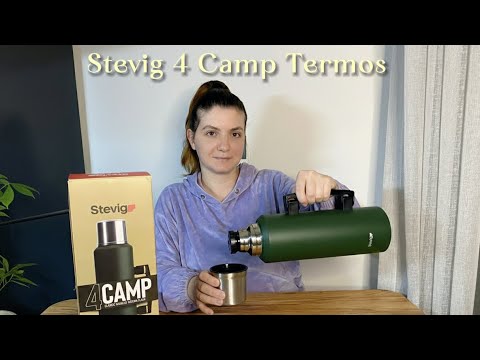 Stevig 4 Camp Klasik Vakumlu Kulplu Çelik Termos | Kutu Açılımı