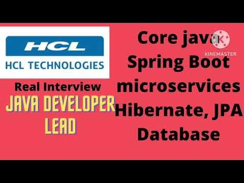 HCL java developer lead interview questions and answers 2023 may - YouTube