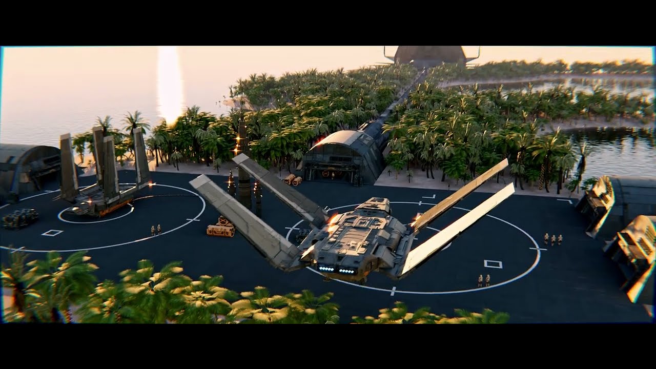 Imperial Shuttle Lands on Scarif | Blender VFX - YouTube
