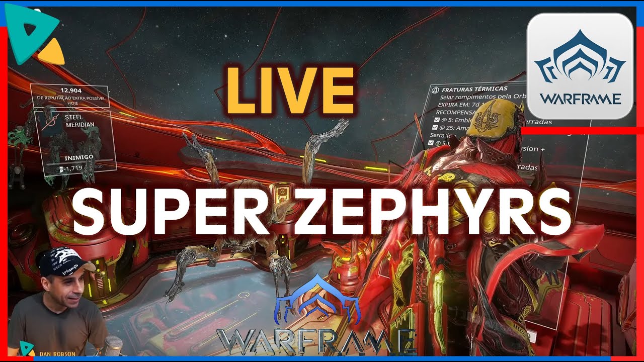 L I V E - Warframe - Build do Super Zephyr para sobrevivência de 1 hora ...