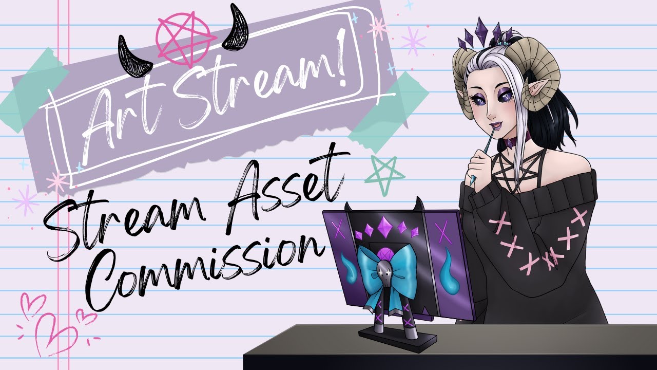 ⛧ART STREAM - Working on another custom mic for a secret Vtuber!!⛧ pt ...