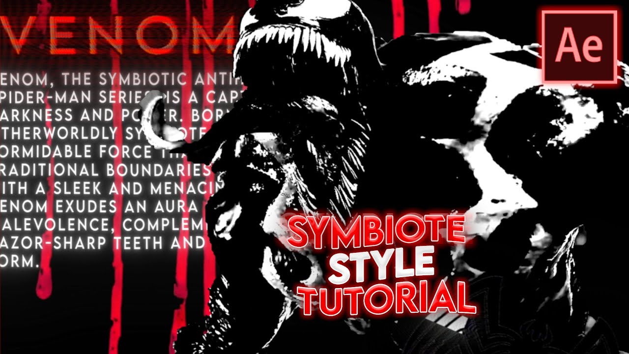 Symbiote Style Edit | After Effects Tutorial - YouTube