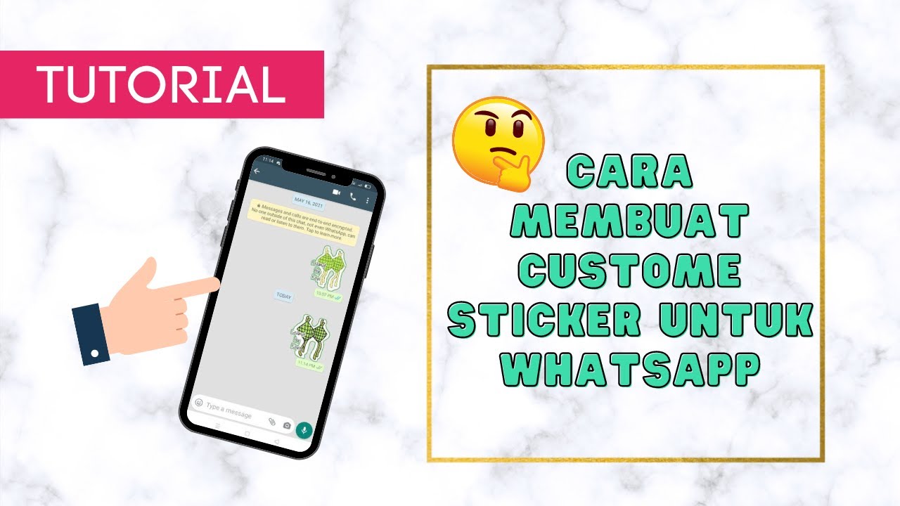 TUTORIAL: CARA MEMBUAT CUSTOME STICKER UNTUK WHATSAPP - YouTube