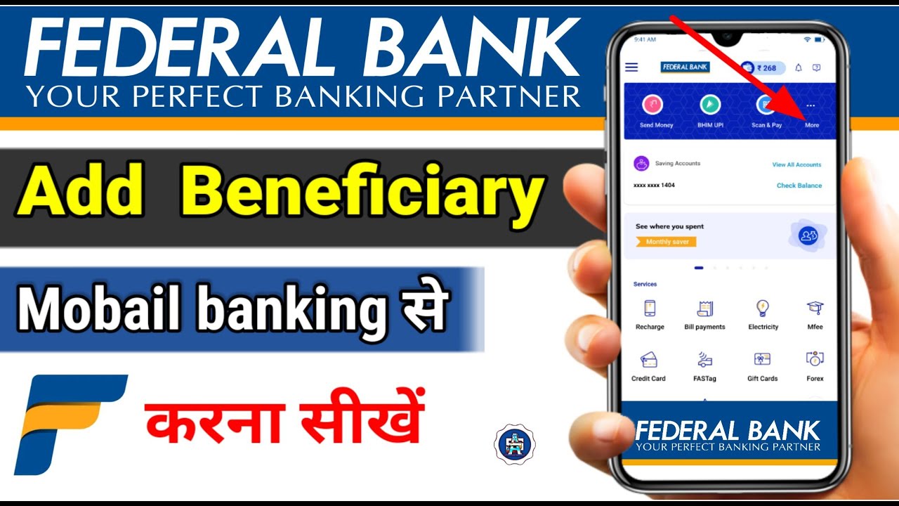 how to add beneficiary in federal bank | federal bank me add ...