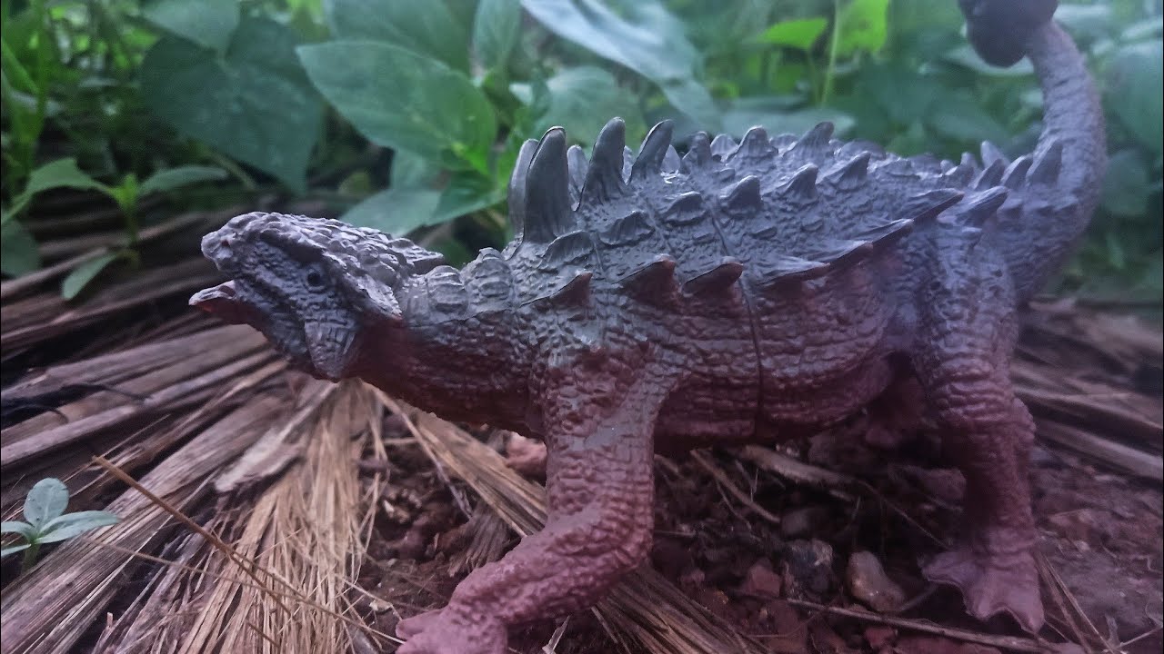 Berburu dinosaurs, ankylosaurus, pteranodon, T-rex, brontosaurus ...