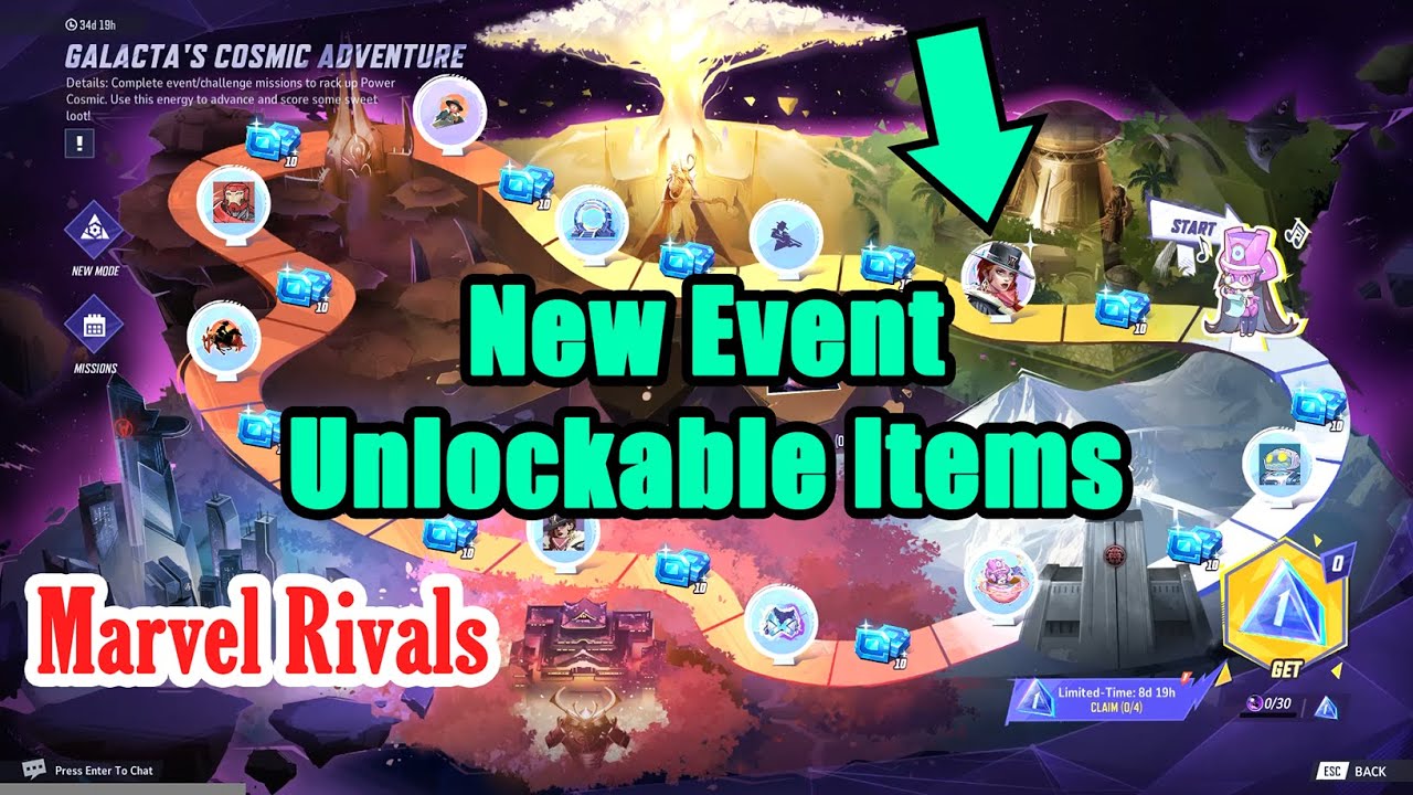 Free Unlocks from New Galacta's Cosmic Adventure Event in Marvel Rivals - YouTube