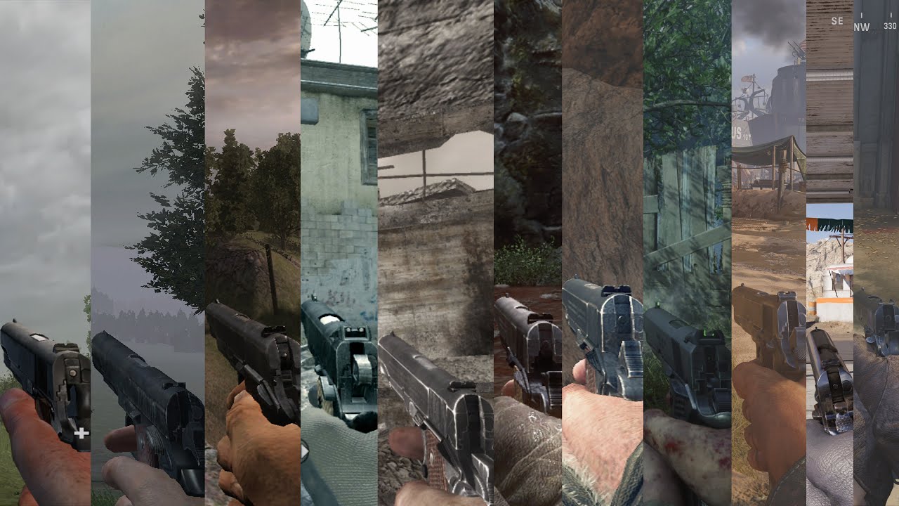 Call of Duty M1911 Evolution (COD1,COD2,COD3,COD4,WAW,MW2,BO1,BO2,AW ...