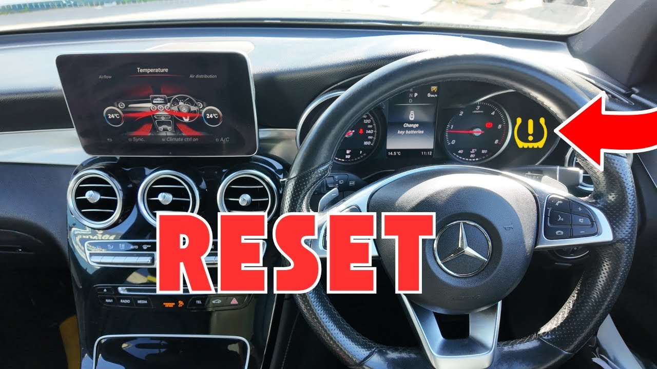 Mercedes GLC Tire Pressure Reset | How to Turn Off the Warning Light ...
