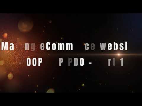 Making eCommerce website - OOP PHP PDO - Part 1 - YouTube