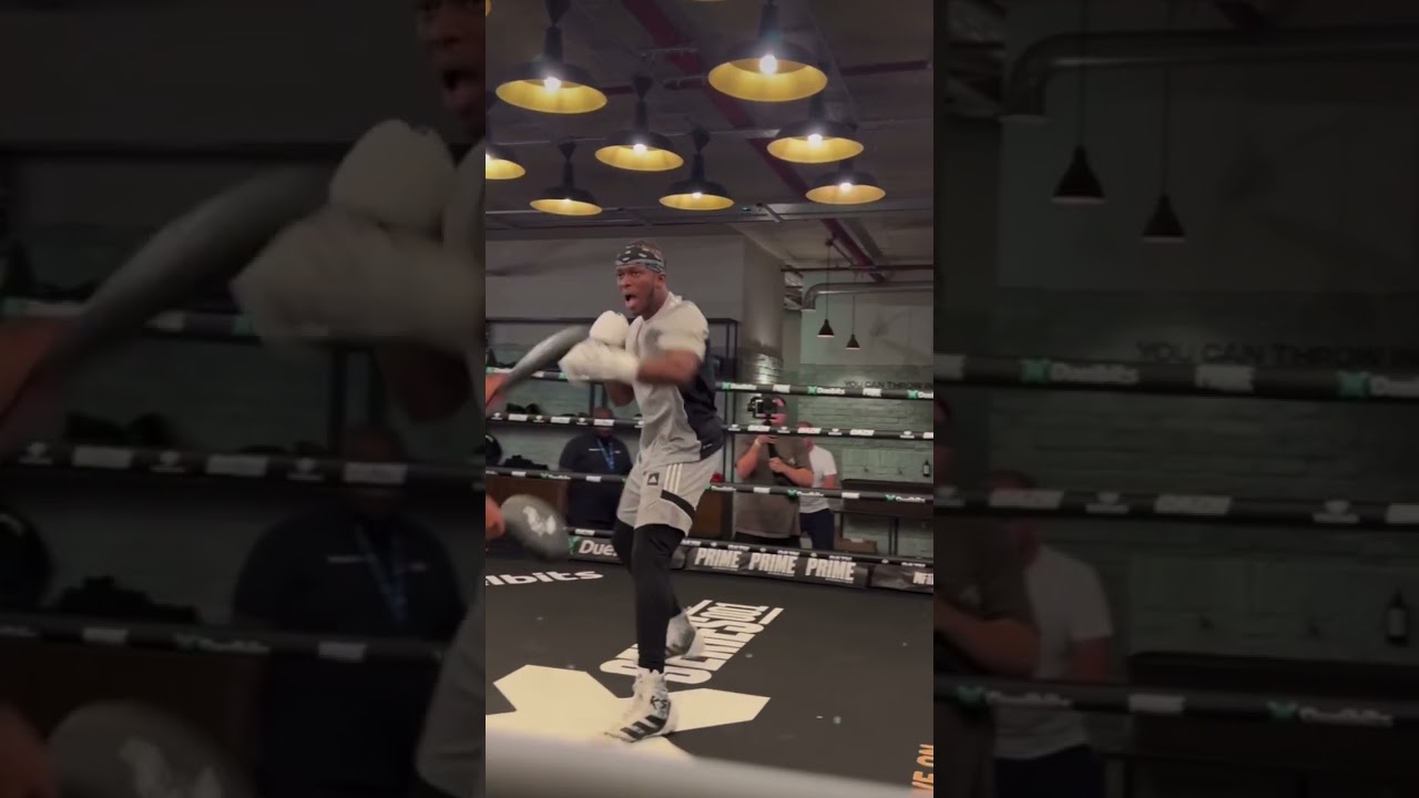 KSI *OPEN WORKOUT* Boxing Footage!!! 2022 - YouTube