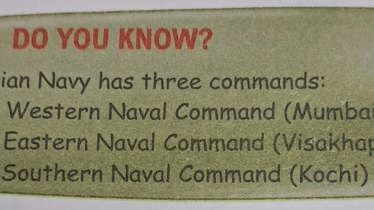 Indian navy has three commands#How many commands are there😇🤔🤫 - YouTube