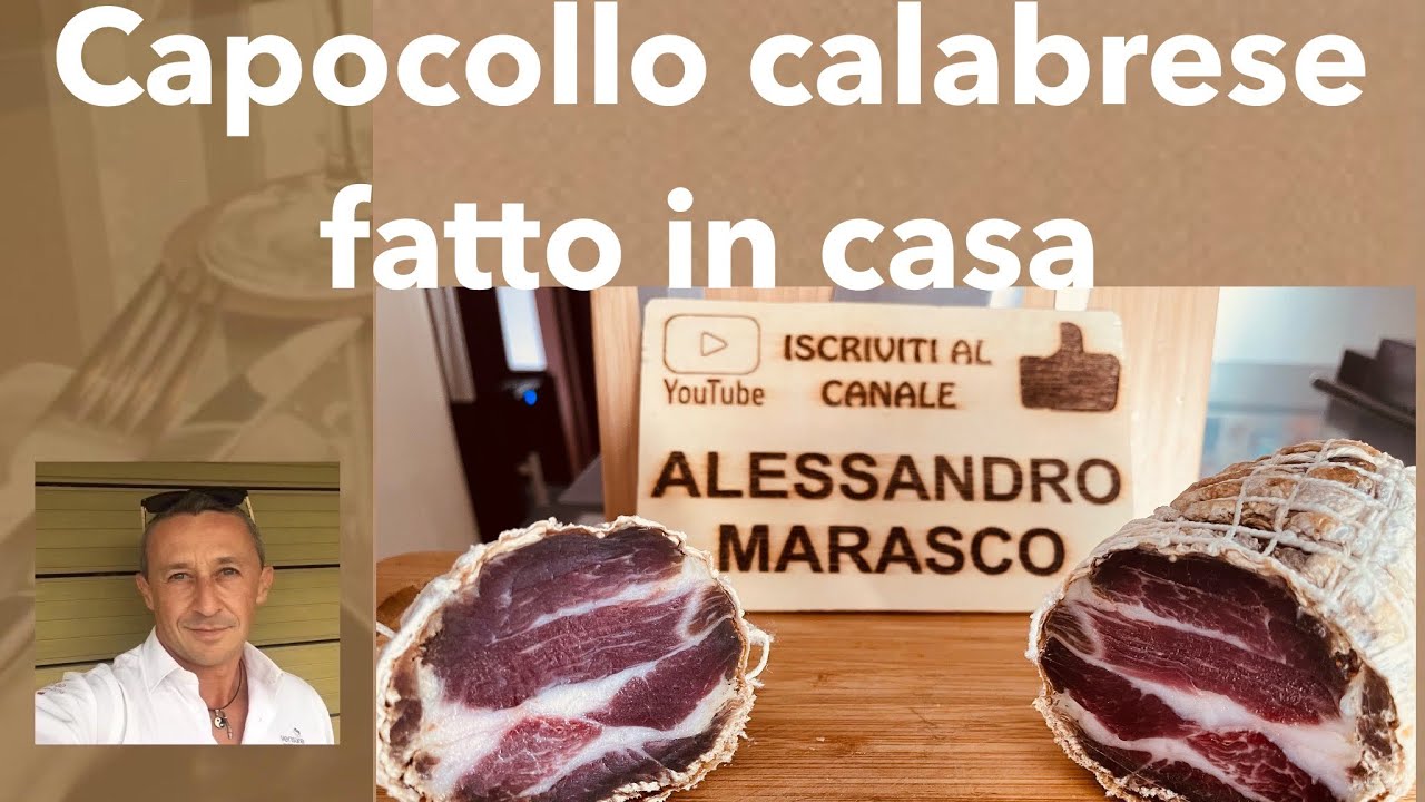 Come fare il Capocollo calabrese in casa - YouTube